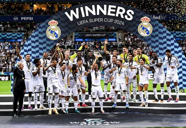 Kylian Mbappe stars in debut as Real Madrid defeat Atlanta to bag UEFA ...